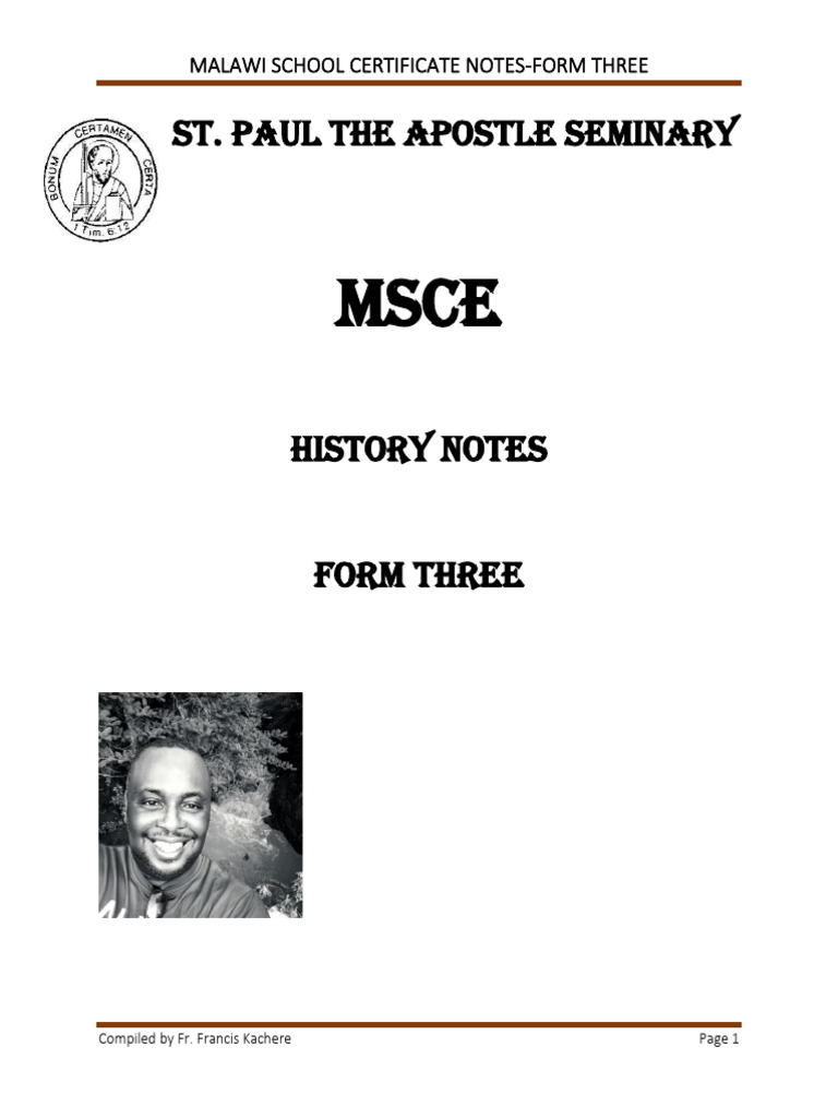 Msce History Notes - Form 3 | PDF | Zulu Kingdom | Southern Africa