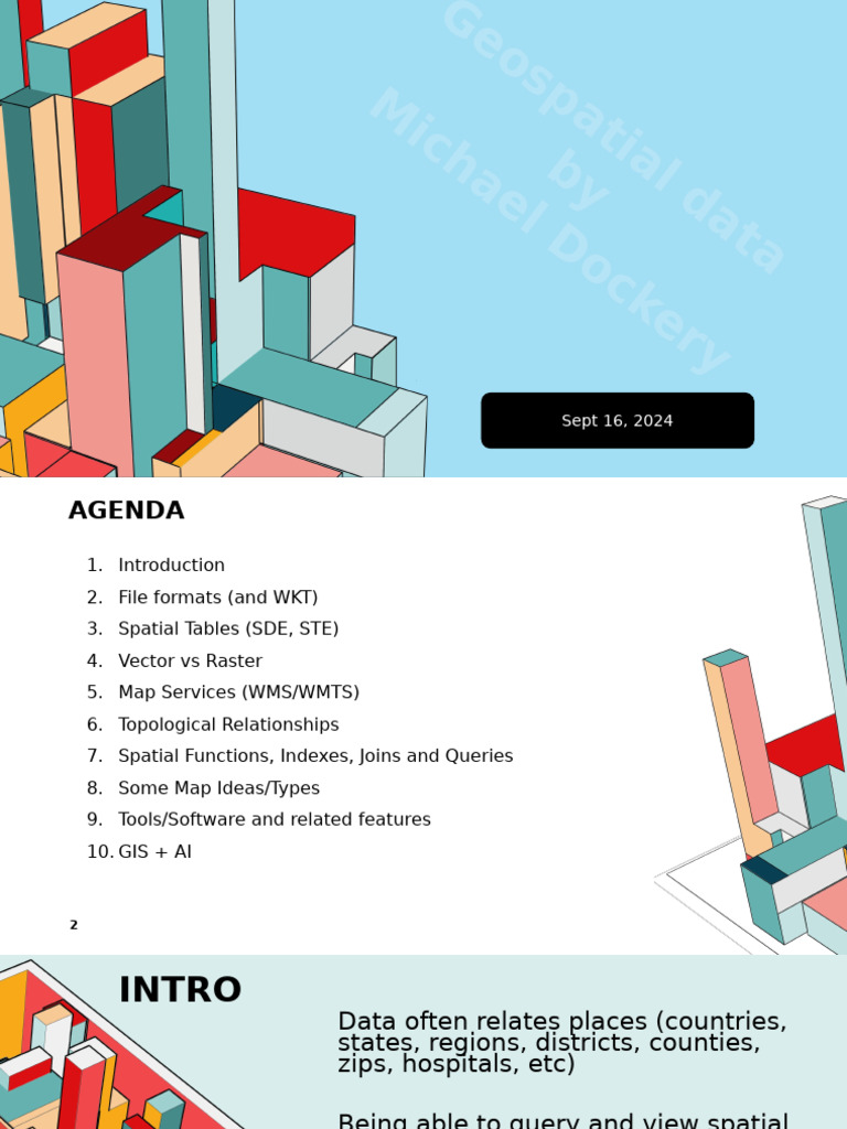 Geospatial Data - 202410 | PDF | Geographic Information System | Computing
