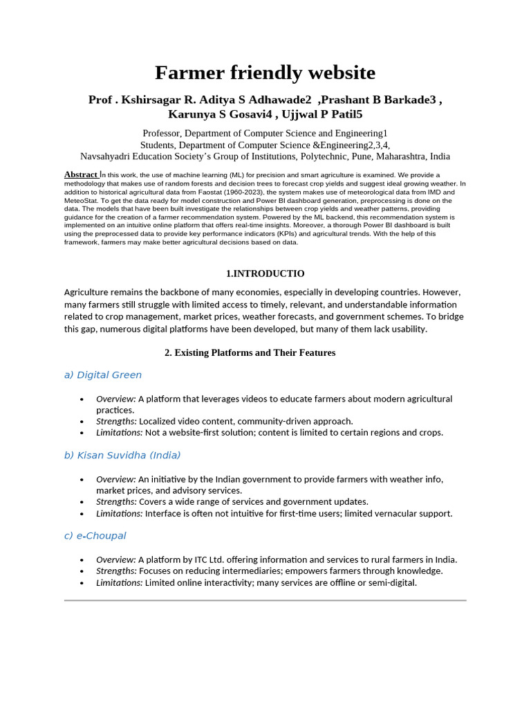 User-Friendly Farmer Website Design | PDF | Usability | Agriculture
