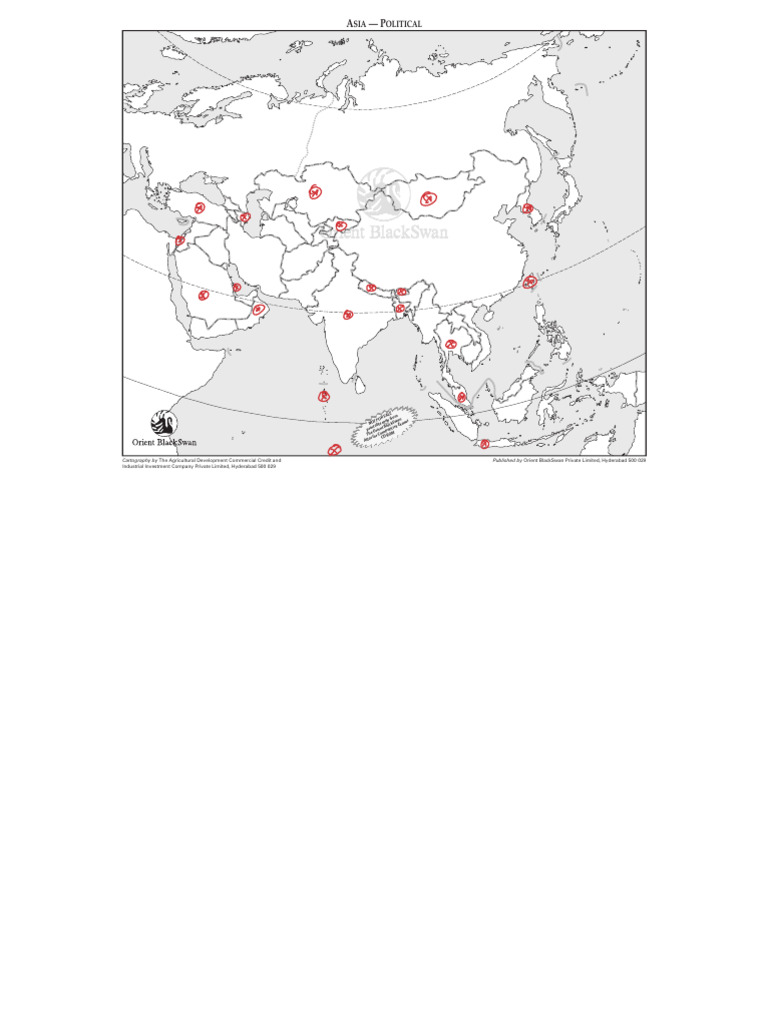 Asia Political Geography Quiz Questions | PDF