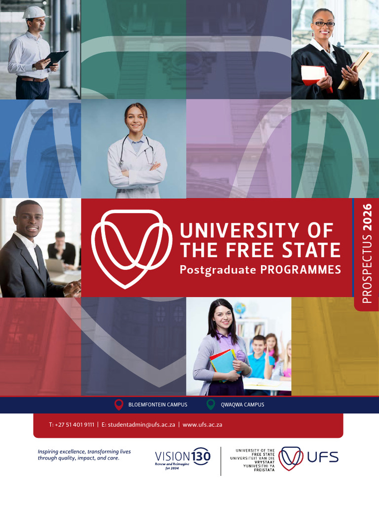 Ufs - Postgrad Prospectus 2026 | PDF | Postgraduate Education | University