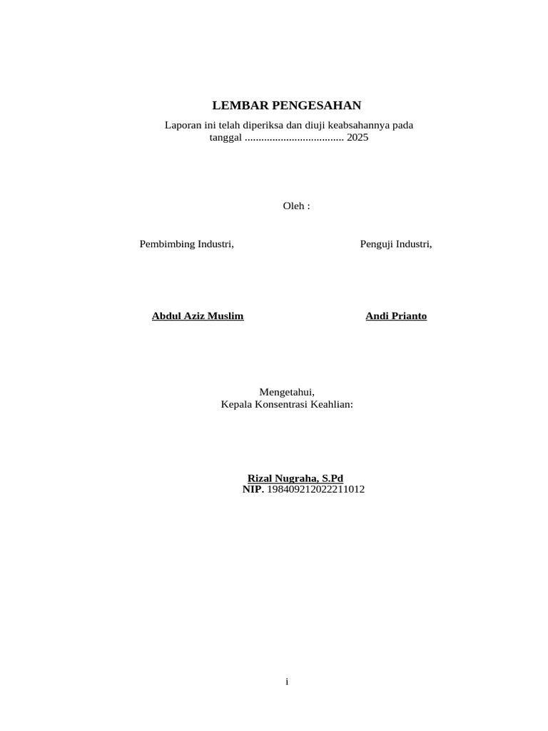 Laporan PKL Ghifar | PDF
