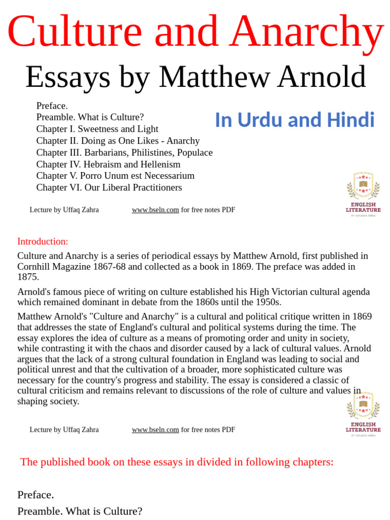 The Function of Criticism at The Present Time by Matthew Arnold | PDF | Hellenistic Period | Anarchy