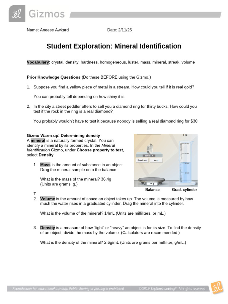 Mineral Identification Guide and Activities | PDF | Minerals | Mineralogy