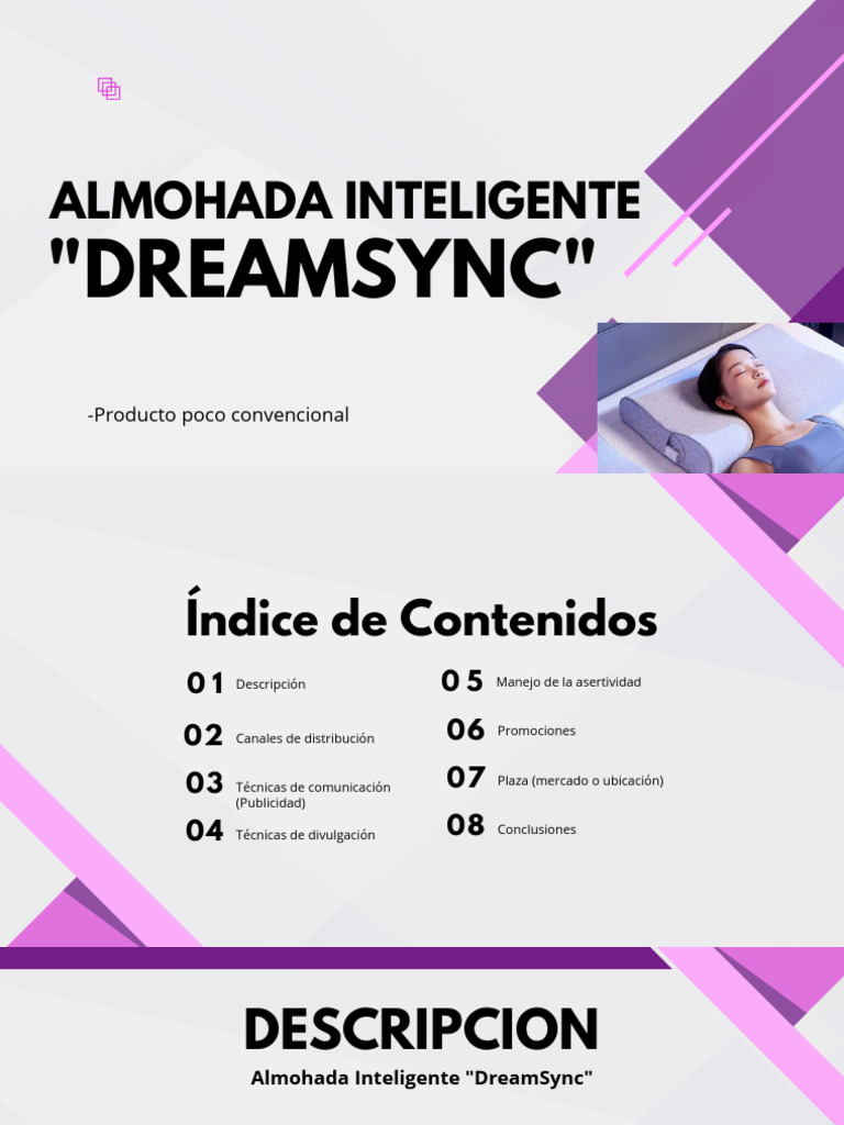 Almohada Inteligente DreamSync: Sueño Perfecto | PDF | Aplicación movil ...