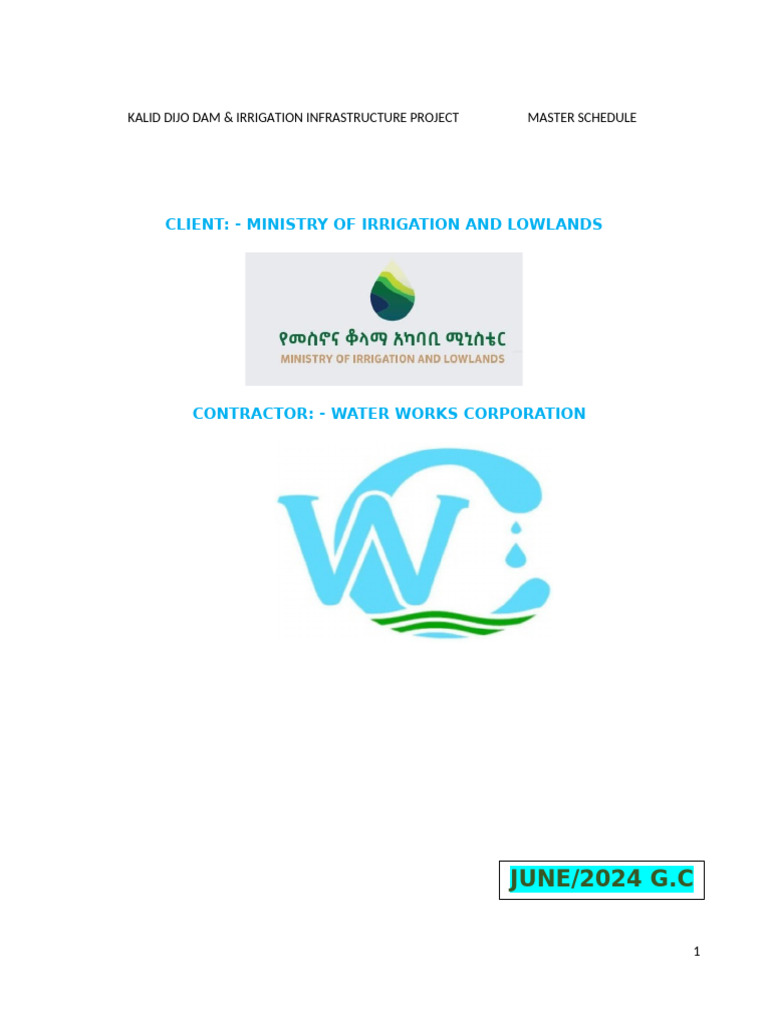 Kalid Action Plan Summery | PDF | Dam | Real Estate