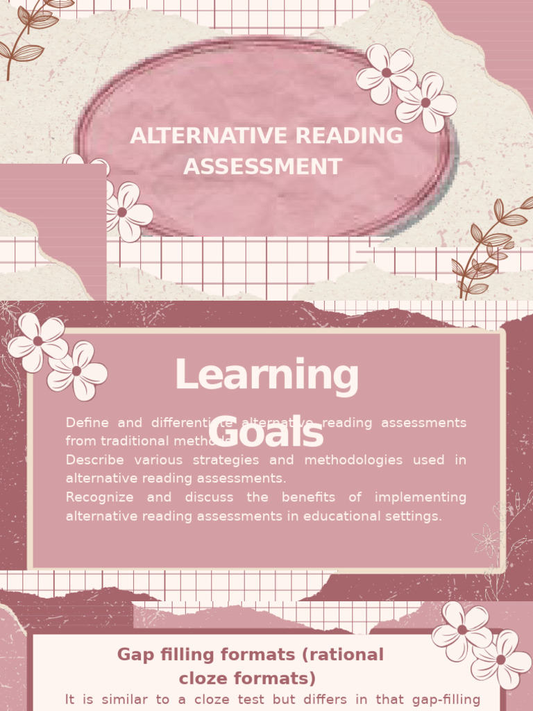 Alternative Reading Assessment | PDF | Word | Multiple Choice