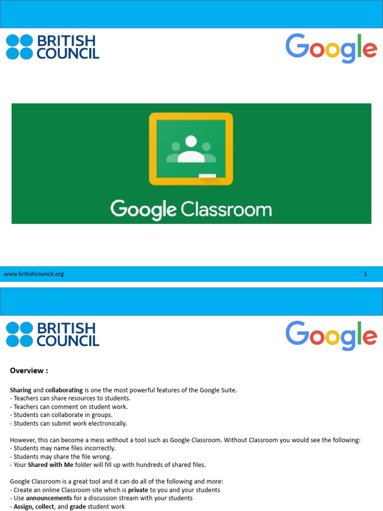 google_classroom_presentation | PDF | Computing | Software