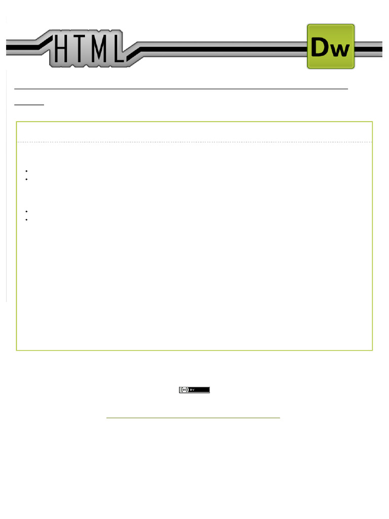 Dreamweaver | PDF | HTML | Adobe Dreamweaver