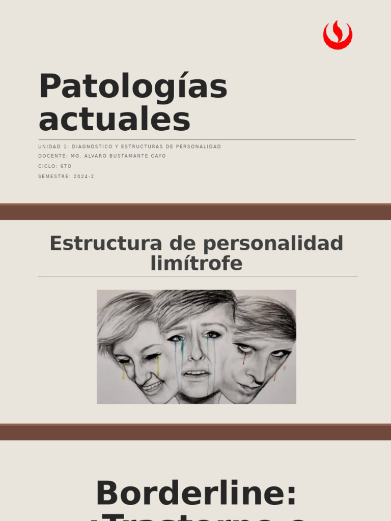 Estructura Borderline | PDF | Trastorno límite de la personalidad | Neurosis