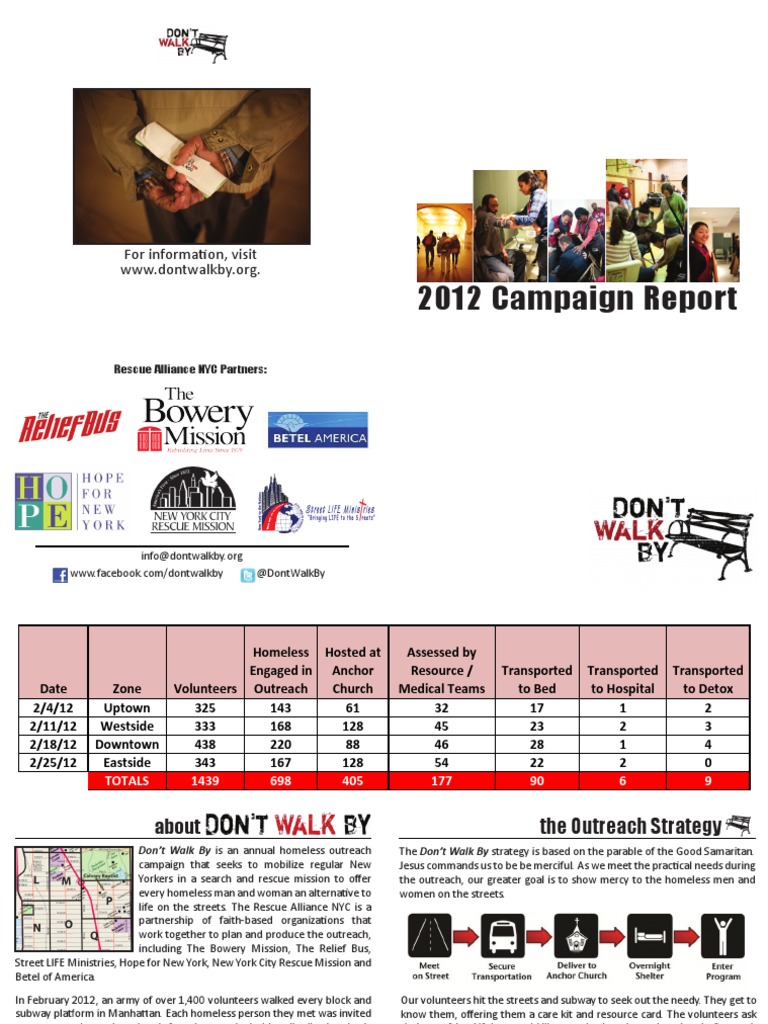 DWB 2012 Summary Report | Download Free PDF | Homelessness | New York City