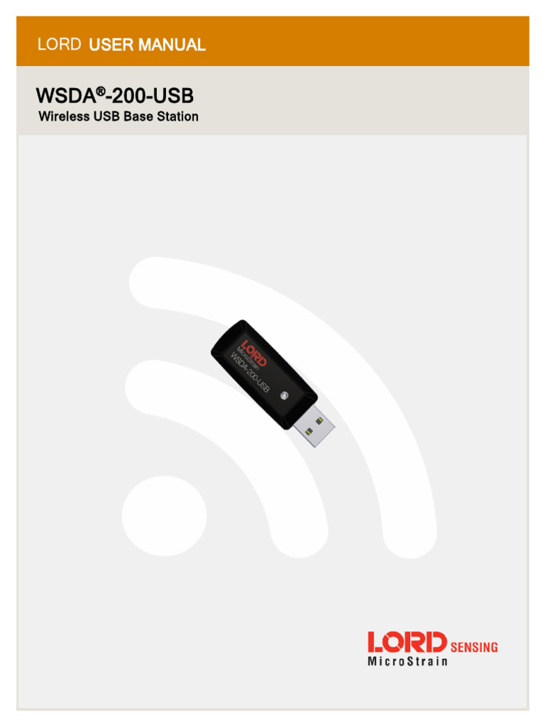 Wsda-200 Usb User Manual 8500-0077 | PDF | Usb | Electromagnetic Interference