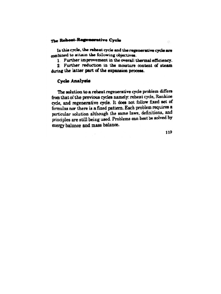 Reheat Regenerative Cycle | PDF