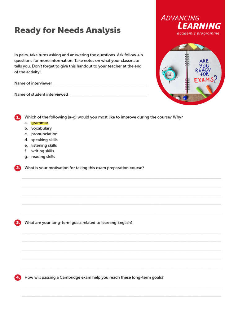 Needs Analysis Blog Post v1 | PDF | Learning | Human Communication