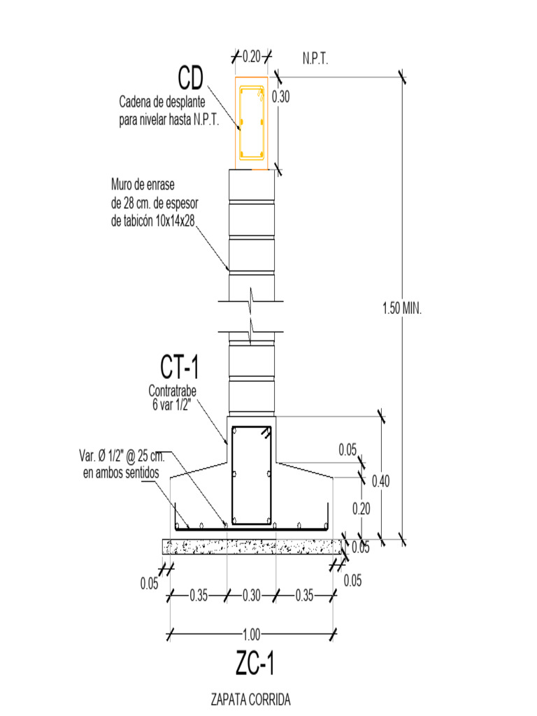 Detalles de Cimentacion-layout2 | PDF