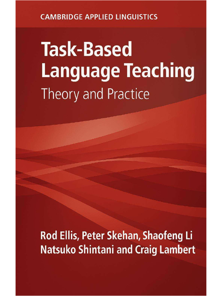 Task-Based Language Teaching - Rod Ellis Et - Al | PDF | Second Language Acquisition | Second ...