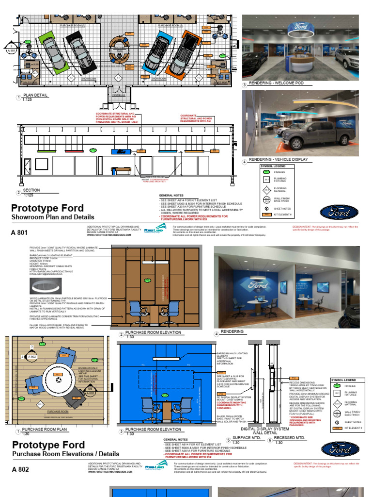 Ford Asia Pacific Trustmark Standard Detail Sheets | PDF | Wall ...