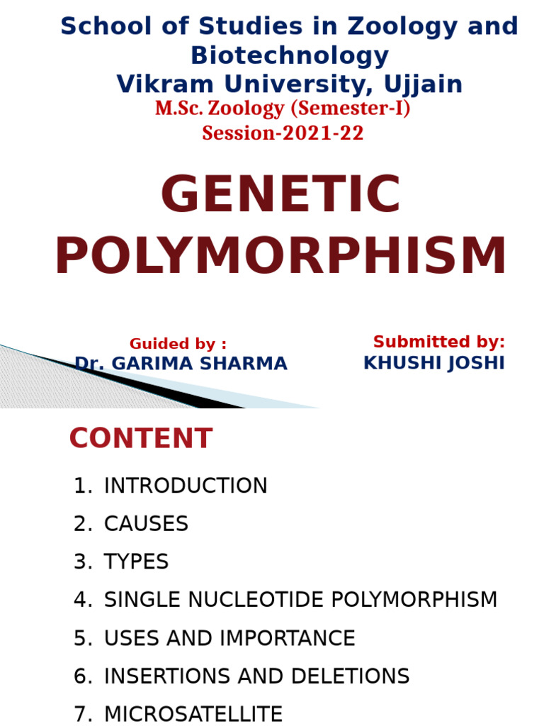 Understanding Genetic Polymorphism | PDF