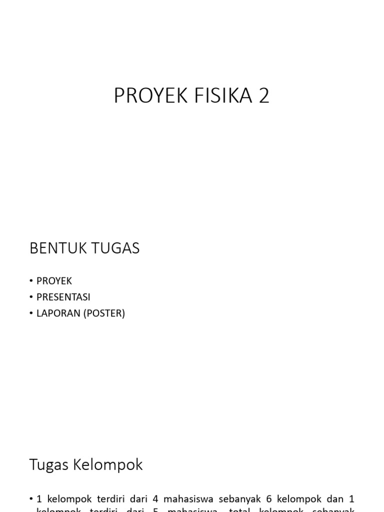 Proyek Fisika: Mesin Energi Terbarukan | PDF