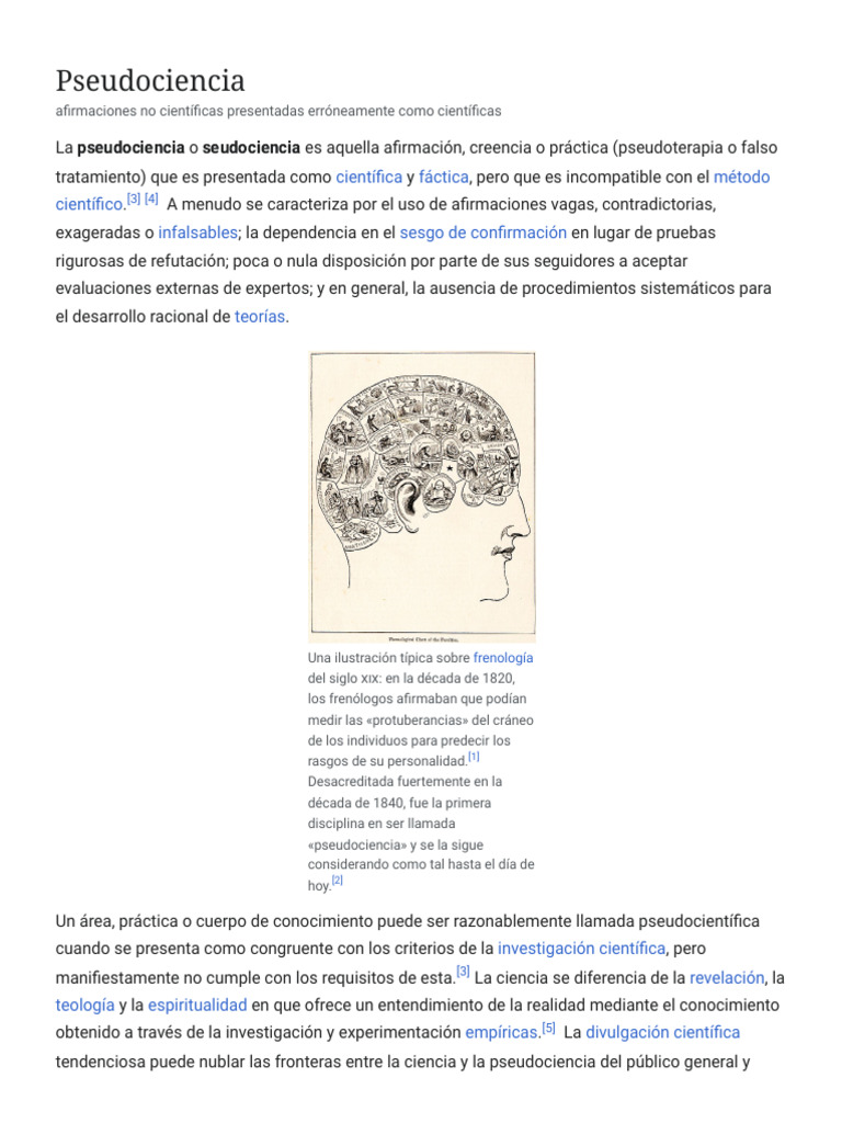 Pseudociencia - Wikipedia, La Enciclopedia Libre | PDF | Pseudociencia ...