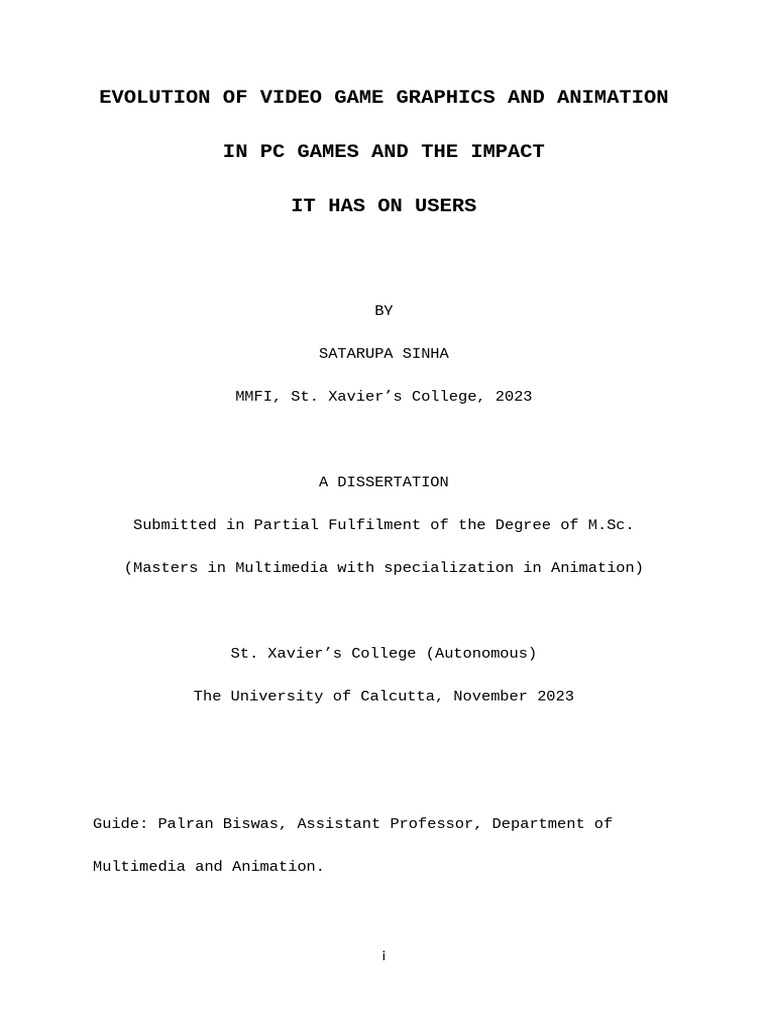Evolution of PC Game Graphics & Impact | PDF | Computer Graphics ...