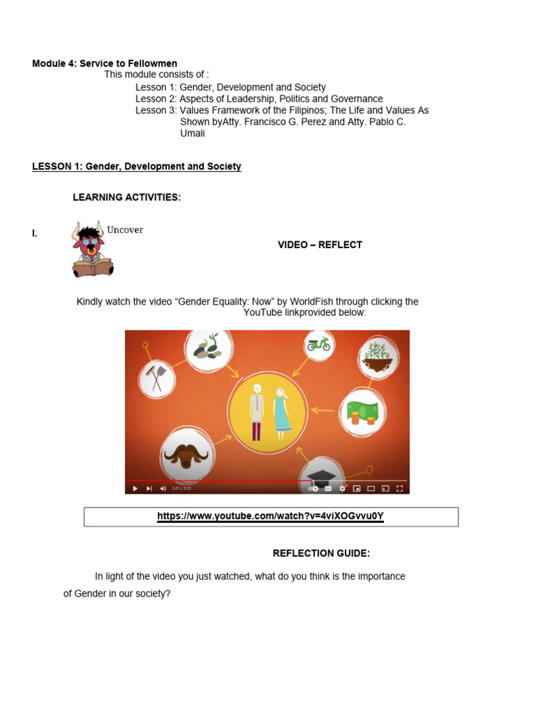 Module 4-Lesson 1 - Uncover Apply | PDF