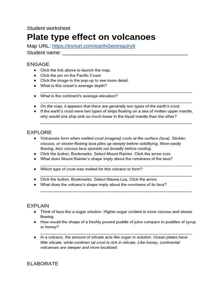 8 Plate Type Effect On Volcanoes | PDF | Volcano | Lava