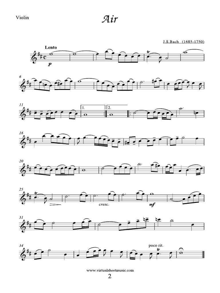 Aria Violin | PDF