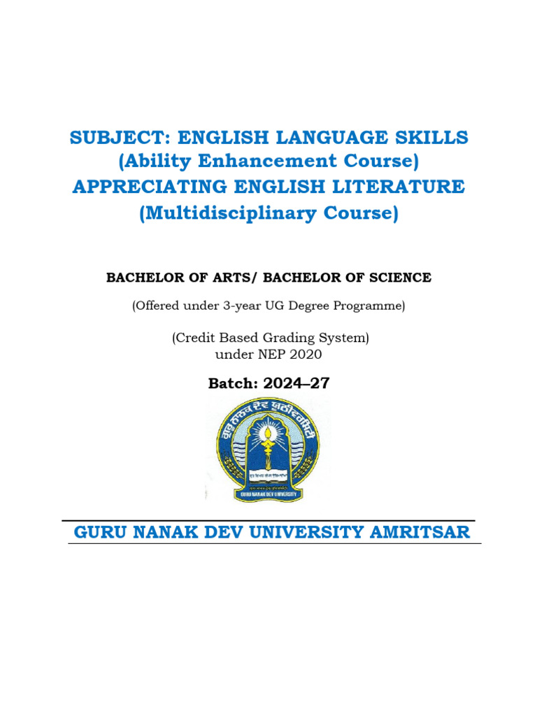 English Language Skills PDF | PDF | Poetry