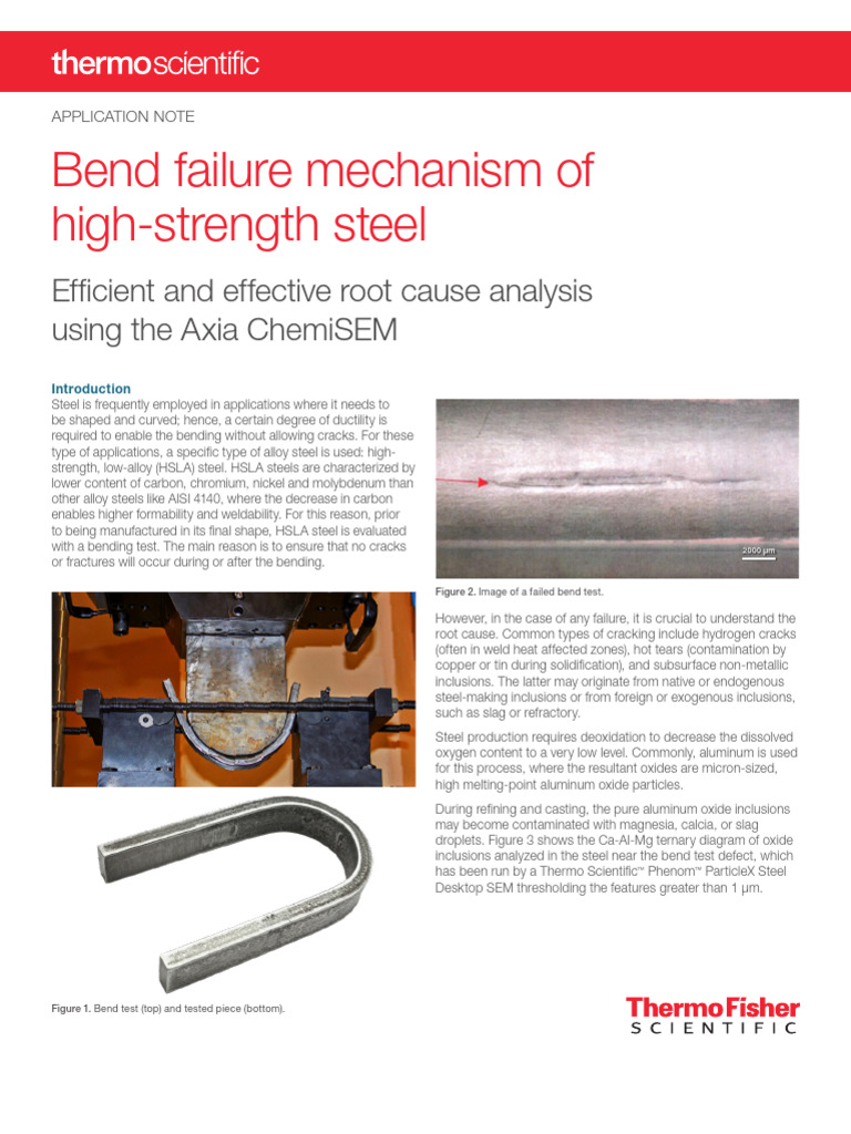 Axia Bend Failure Mech An164 | PDF | Fracture | Steel