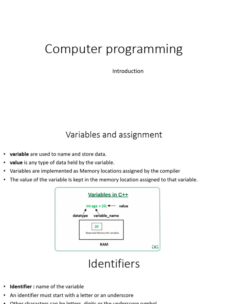 Lecture 2 | PDF | Data Type | Integer (Computer Science)