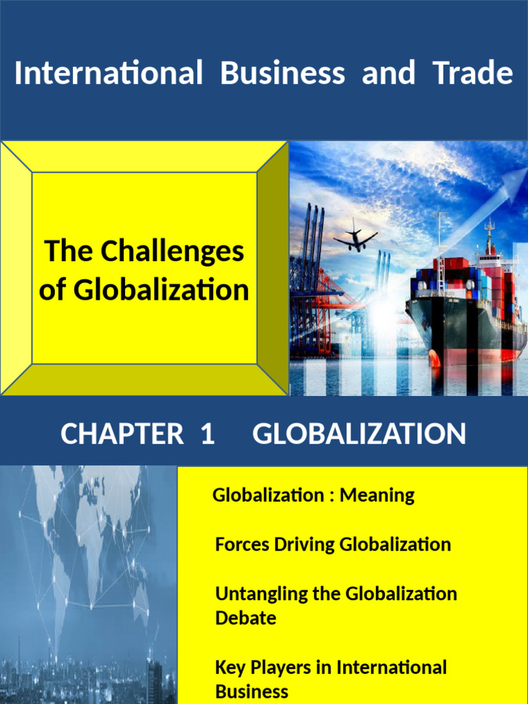 Chapter 1 Globalization | PDF | World Trade Organization | General ...