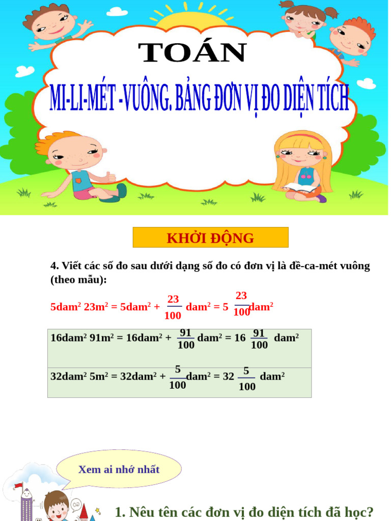 Bang Don VI Do Dien Tich - 2110202422 | PDF