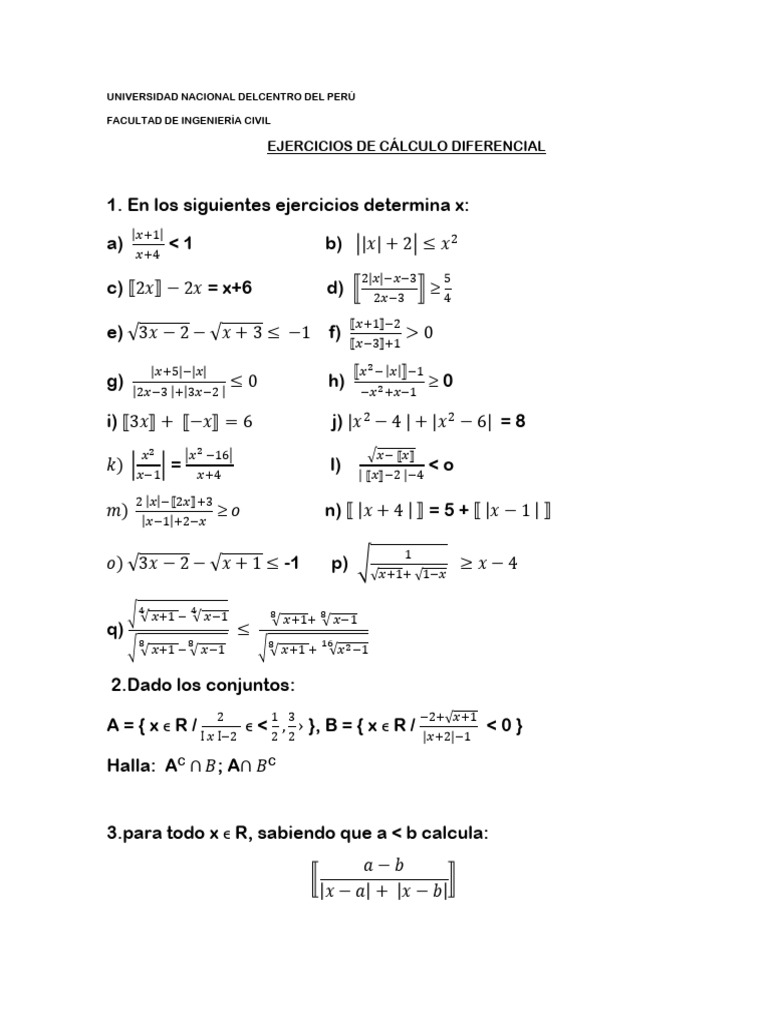 Ejercicios Resueltos de Números Reales | PDF
