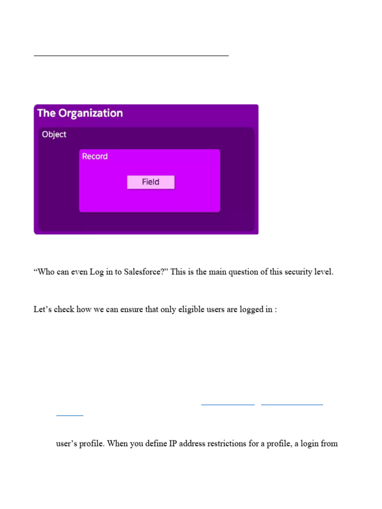 Lecture 4 Salesforce Security Model | PDF | Login | Hierarchy