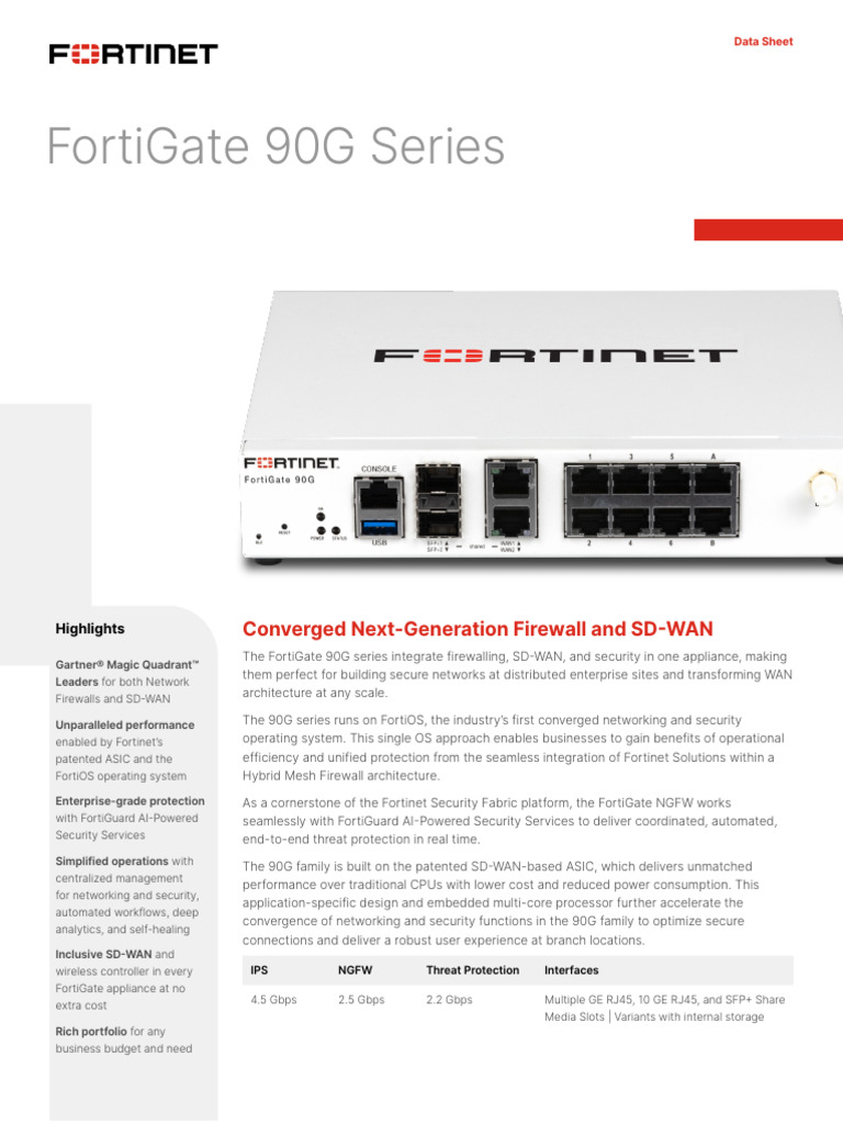 Fortigate Fortiwifi 90g Series | PDF | Security | Computer Security