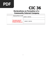 EXAMPLE CIC 36 Form | PDF | Government | Business