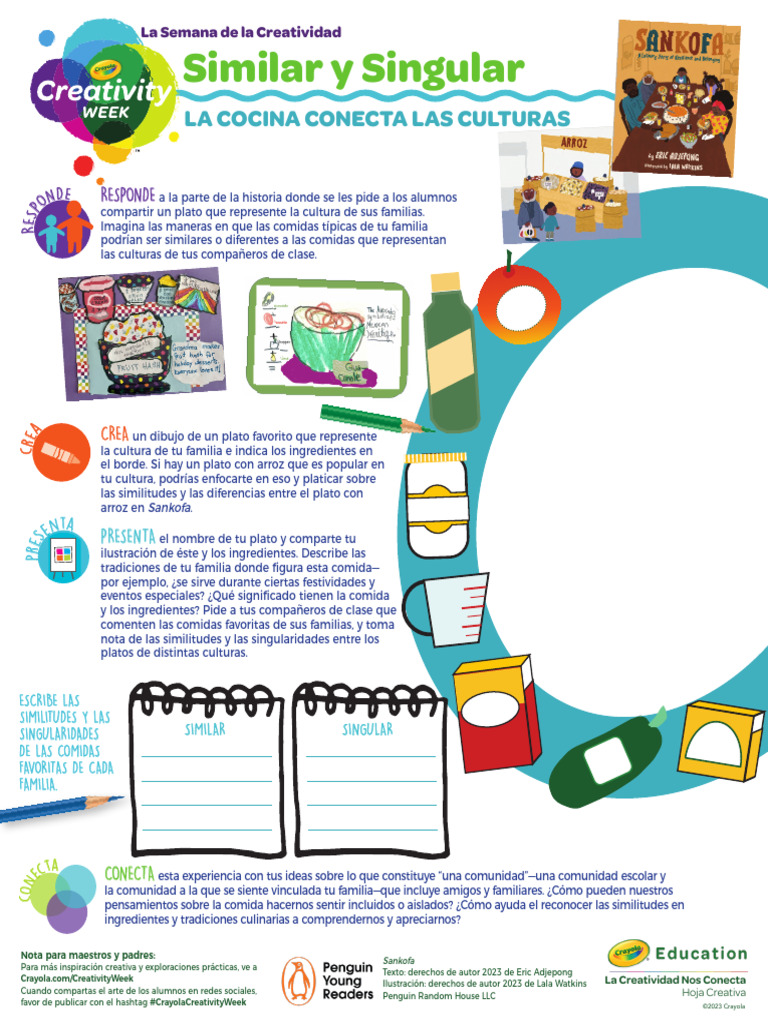 Cooking+Connects+Cultures Similar+and+Unique+TS+1 Spanish Final | PDF