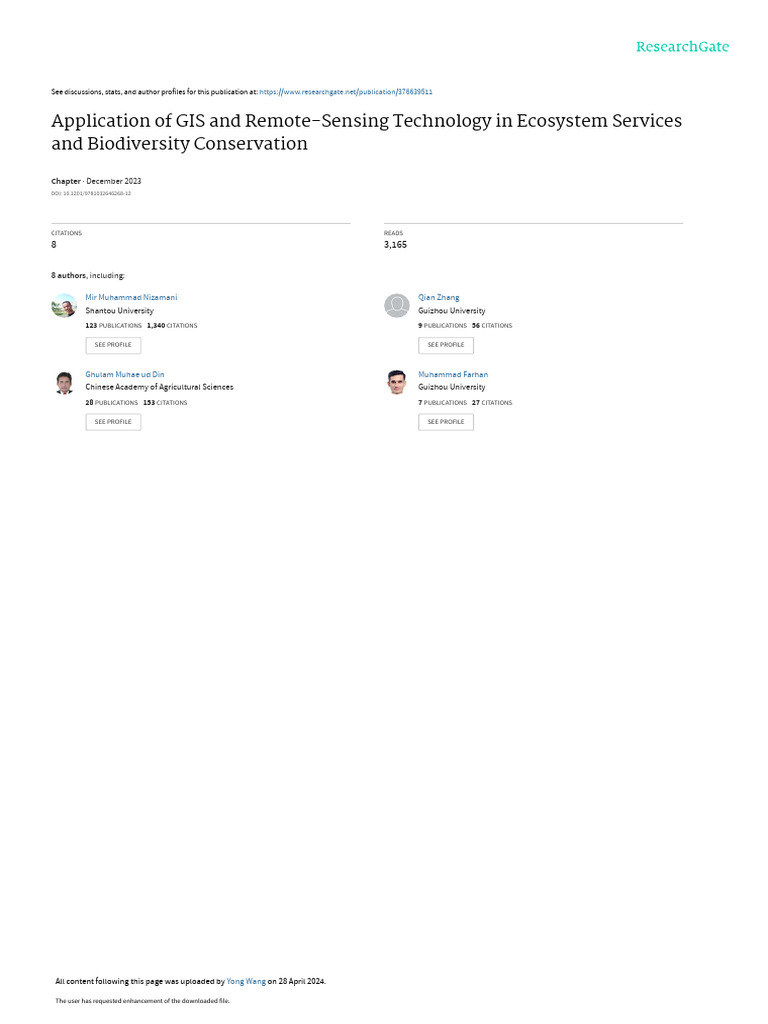 CH0121 | PDF | Geographic Information System | Remote Sensing