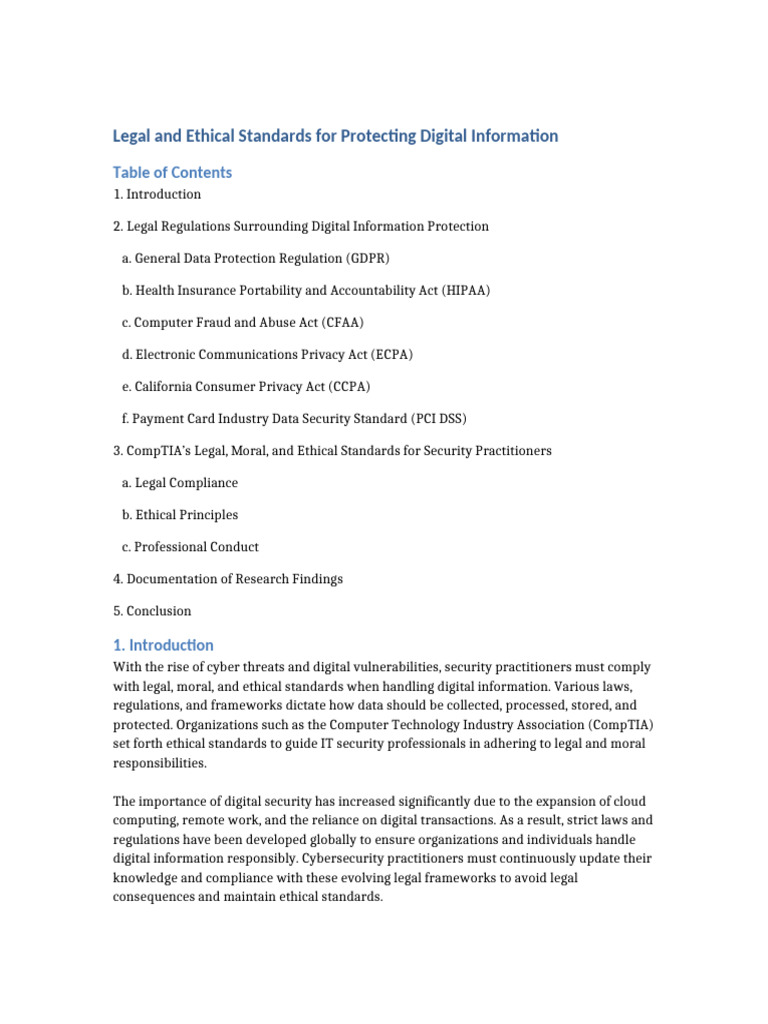 Digital Information Protection Standards | PDF | Computer Security ...