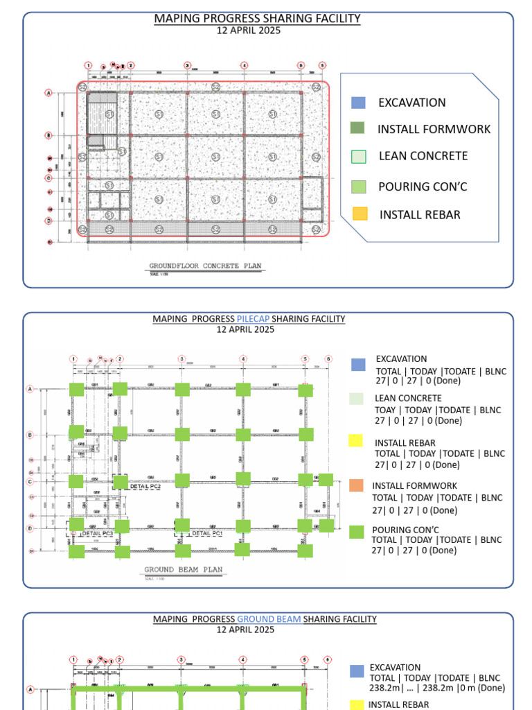 Maping Progress 12 April 2025 | PDF | Architectural Elements | Buildings And Structures
