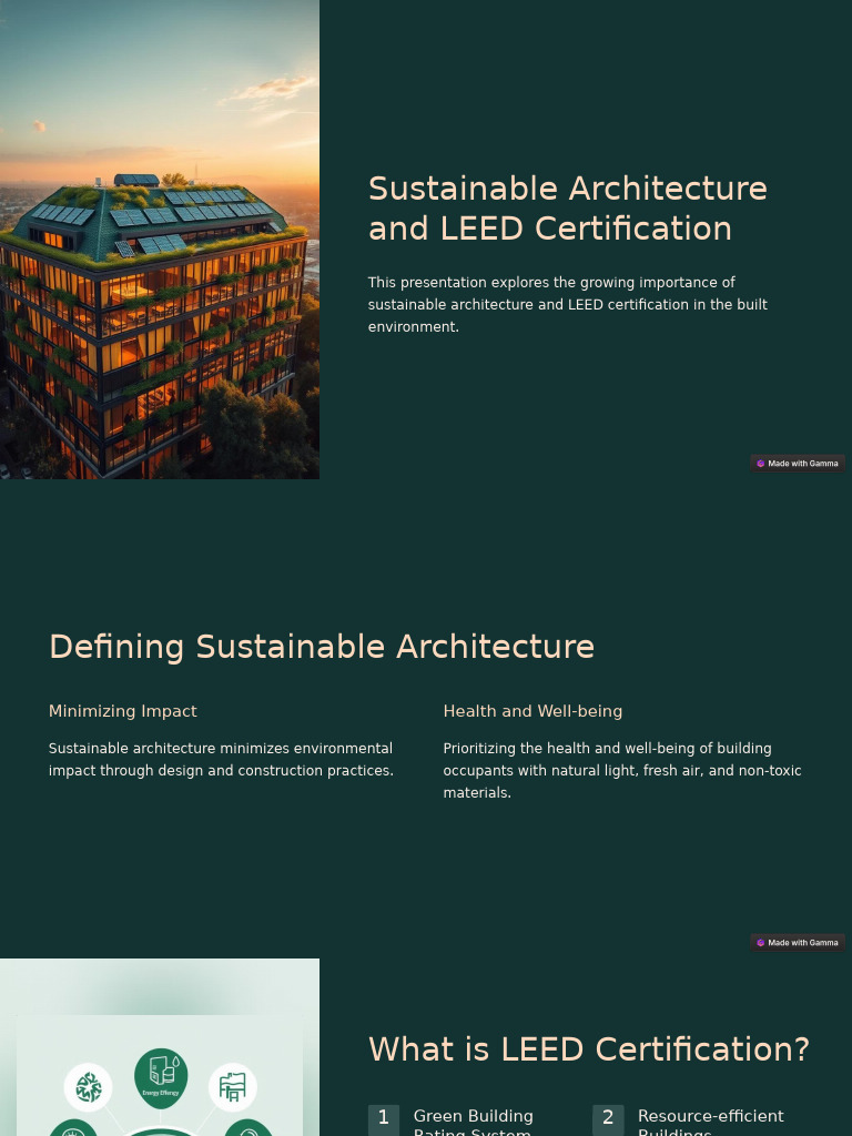 Sustainable Architecture and LEED Certification | PDF | Green Building ...