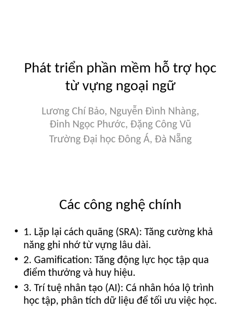 Phat Trien Phan Mem Hoc Vung | PDF