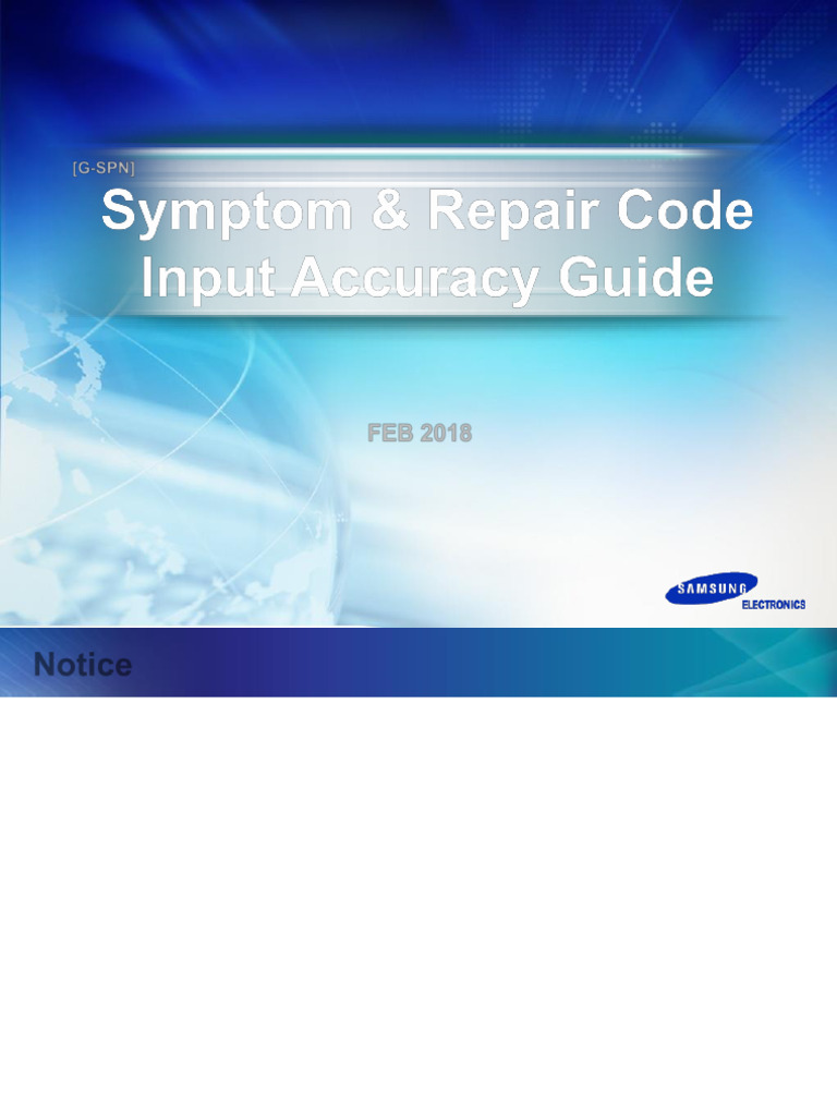 G-SPN Symptom - Repair Code Input Accuracy Guide - F | PDF ...