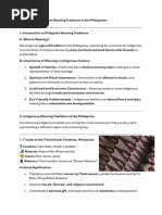 Panubok Threads of Tradition Presentation | PDF