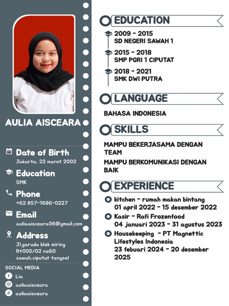 CV Terbaru Lia | PDF