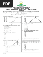 BECE 2023 Mathematics Exam Questions | PDF | Area | Euclidean Geometry