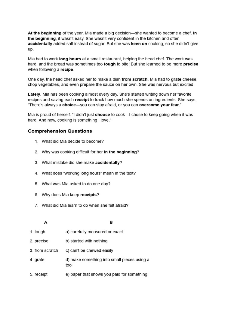 Reading Practice B1 | PDF