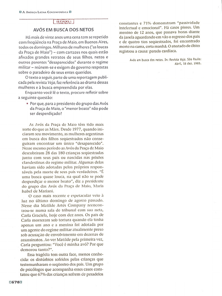 Texto 6 - Avós em Busca Dos Netos | PDF