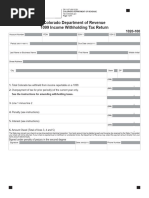 Colorado Tax Withholding Return Form | PDF | Taxes | Government Finances